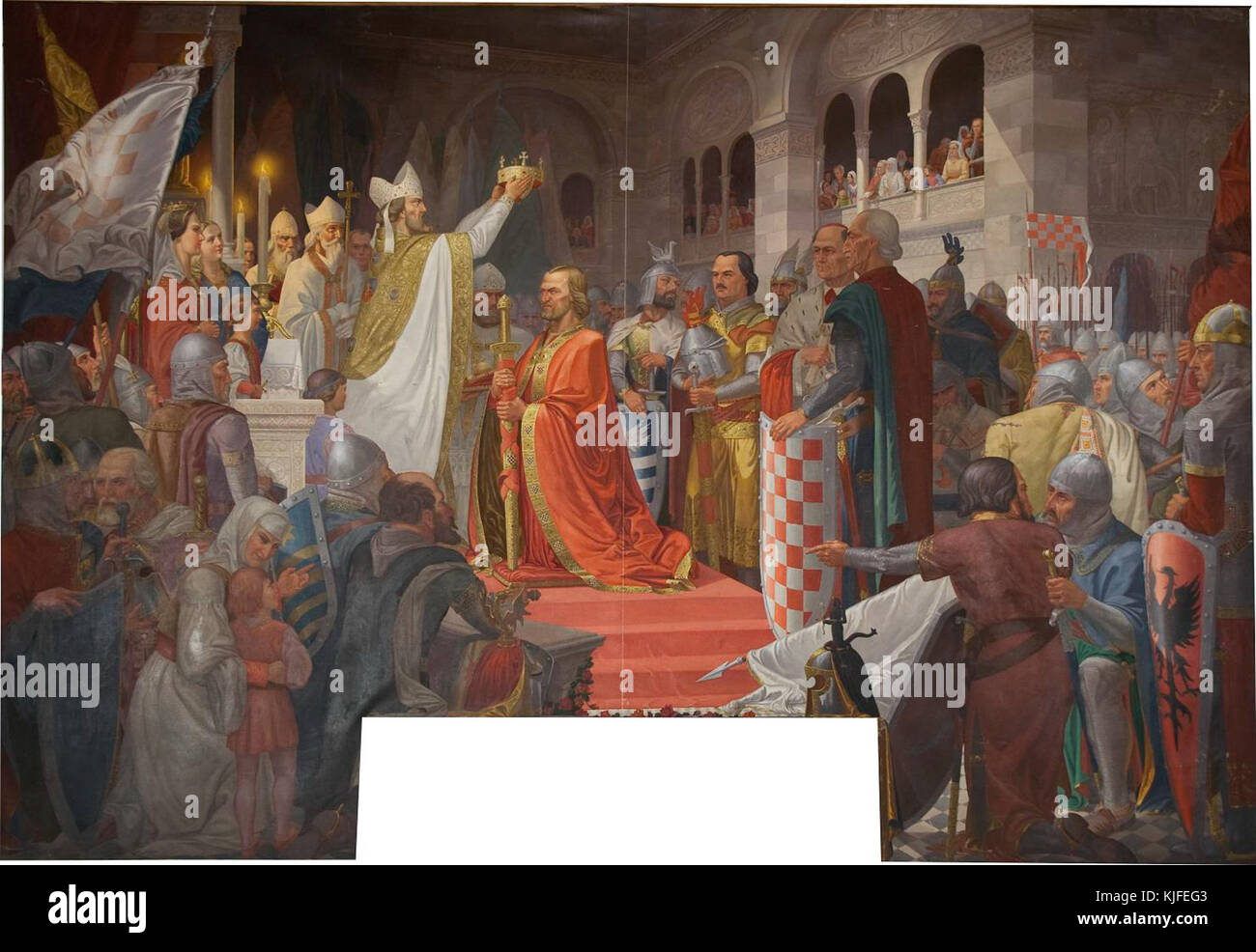 Krunjenje kralja Tomislava Stock Photo - Alamy