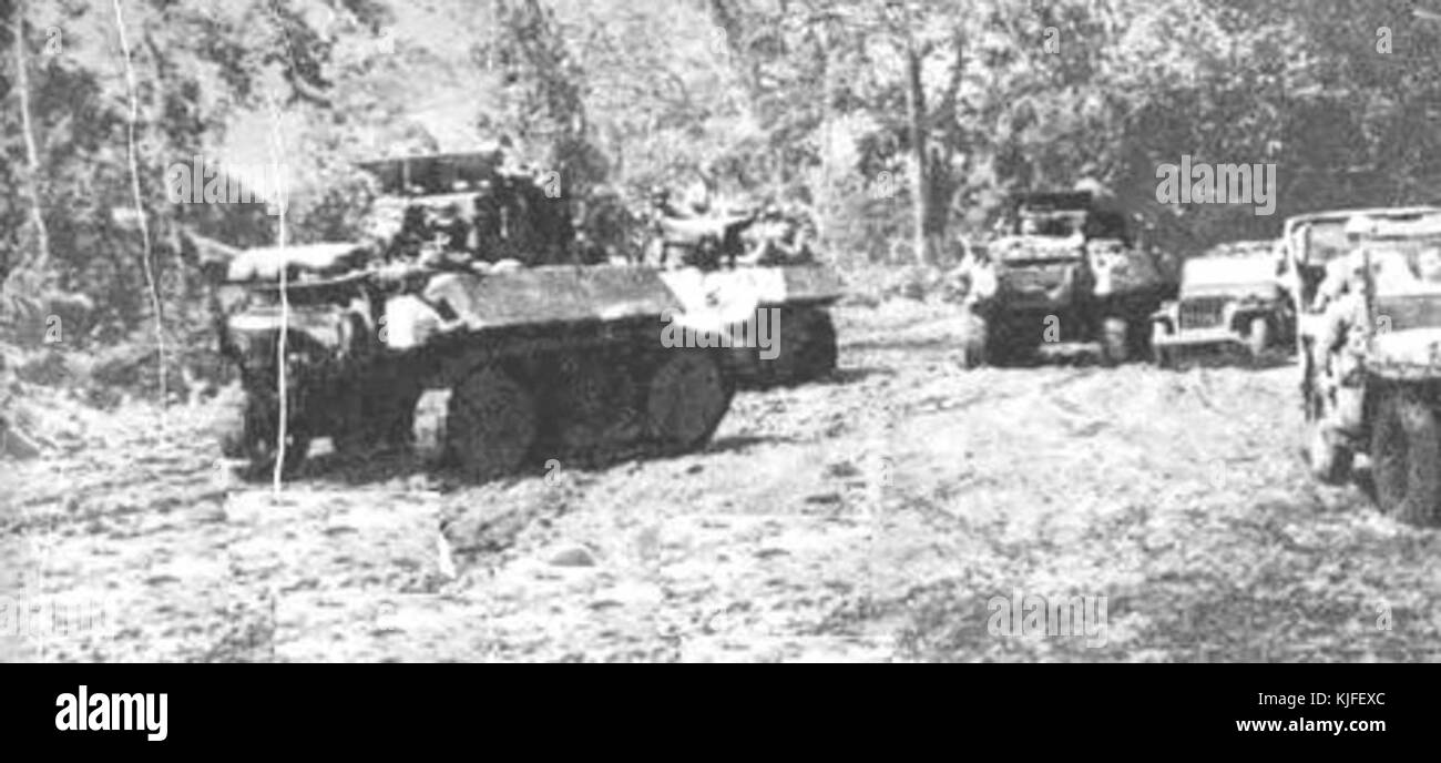 Chinese troops on US tanks2 Stock Photo - Alamy