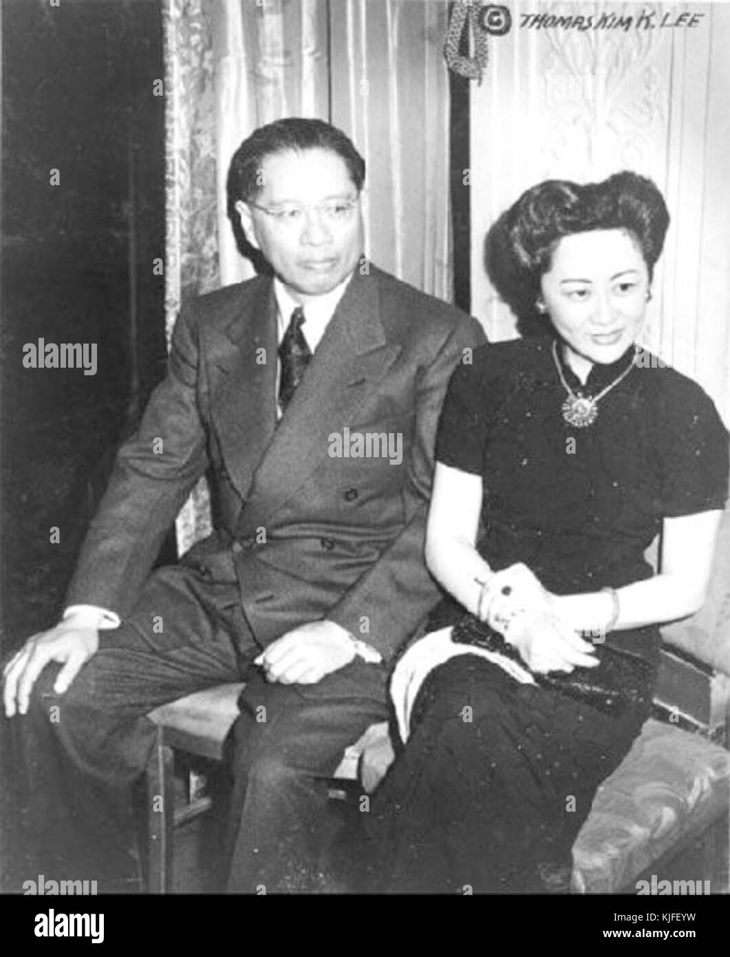 1940 TV Soong and wife Stock Photo - Alamy