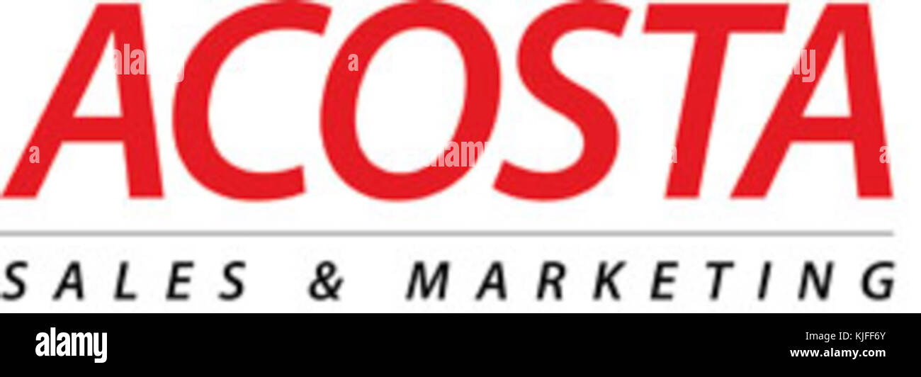 Acosta logo red black RGBsmall Stock Photo - Alamy