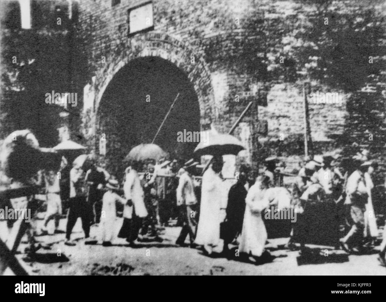 Shanghai Old City Small Eastern Gate Stock Photo - Alamy