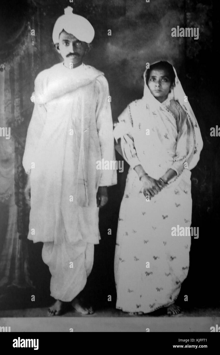 A historical image of Mahatma Gandhi, reflecting his influence as a ...