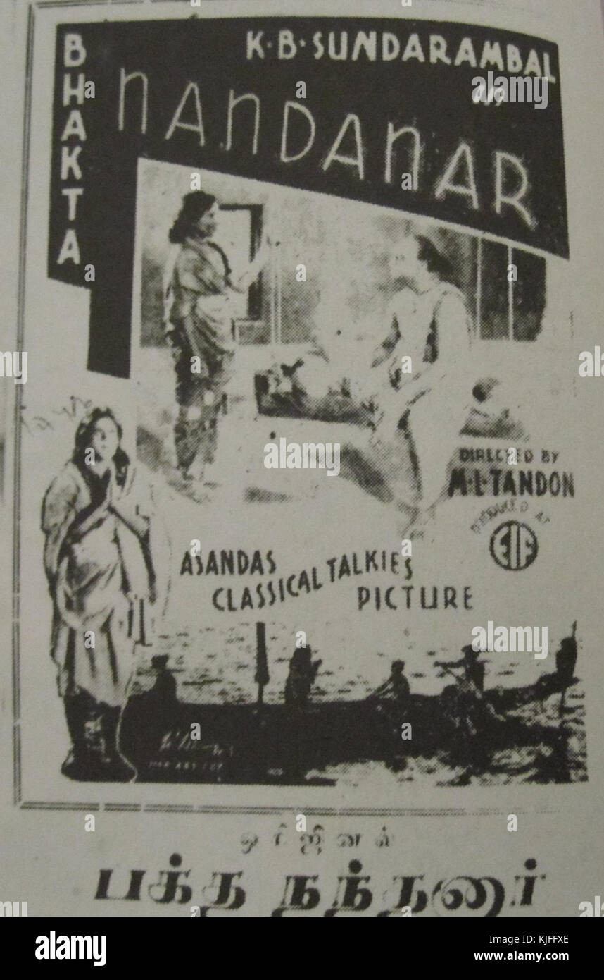 Nandanar 1935 Poster Stock Photo - Alamy