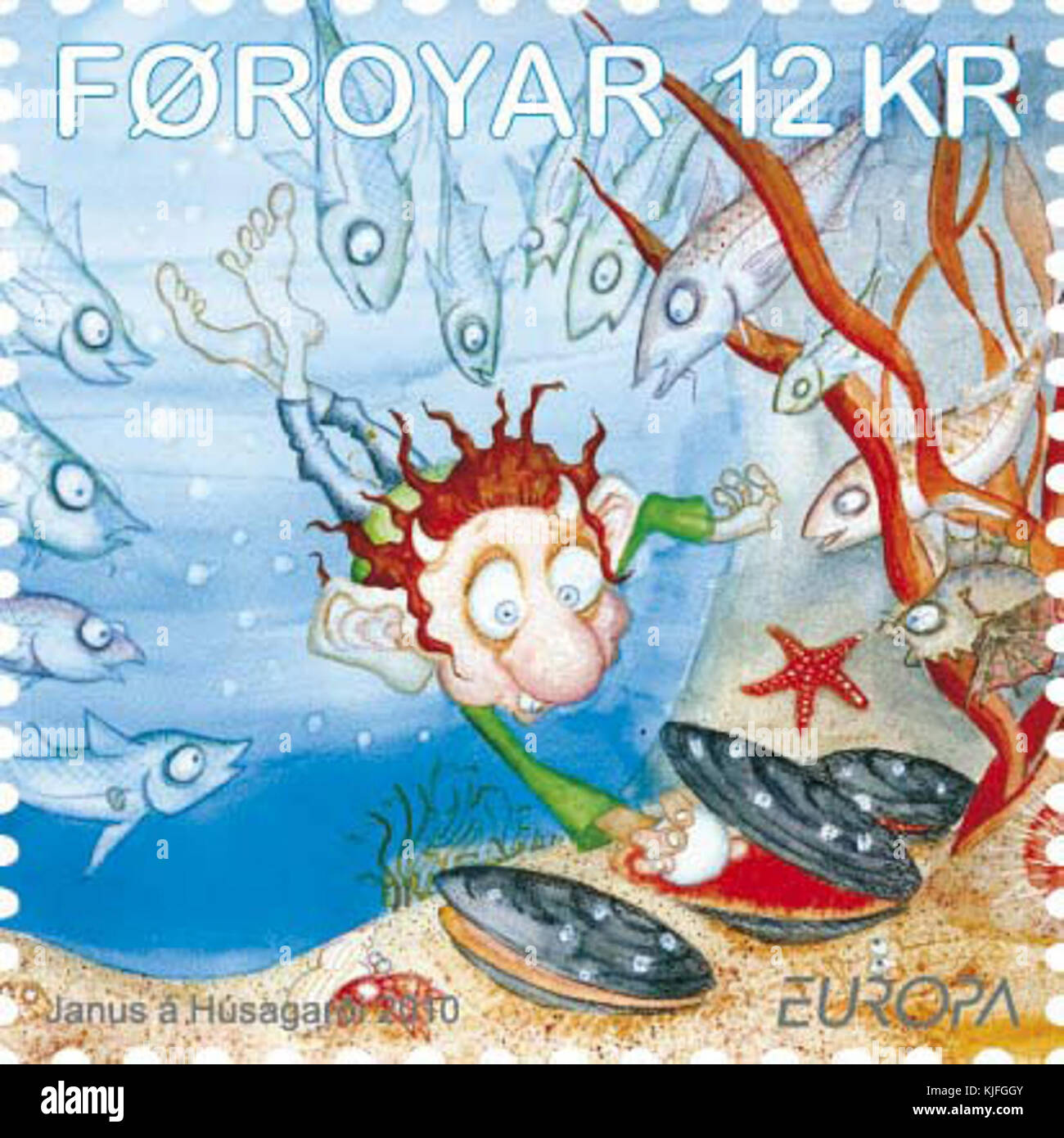 Faroese stamp 689 Stock Photo - Alamy