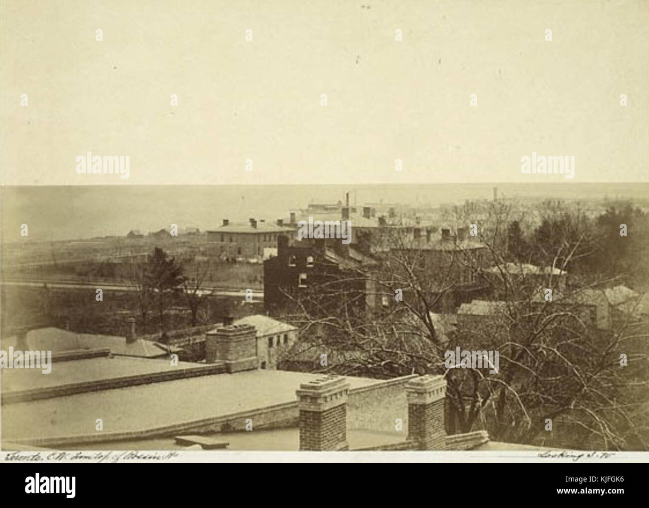 Looking SW from top of Rossin House Hotel Stock Photo - Alamy