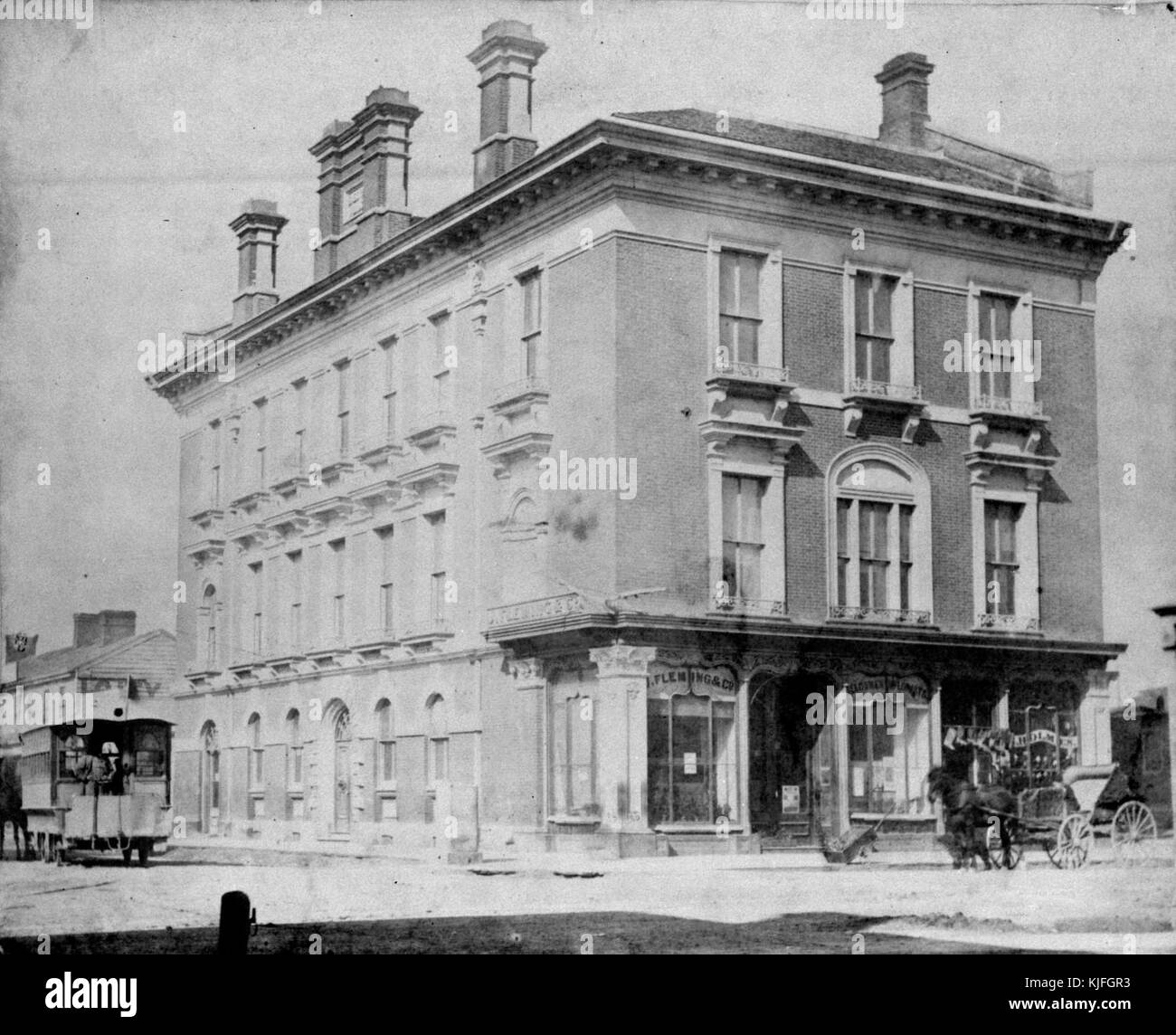 A historical image of the Agricultural Hall in Toronto from 1867 ...