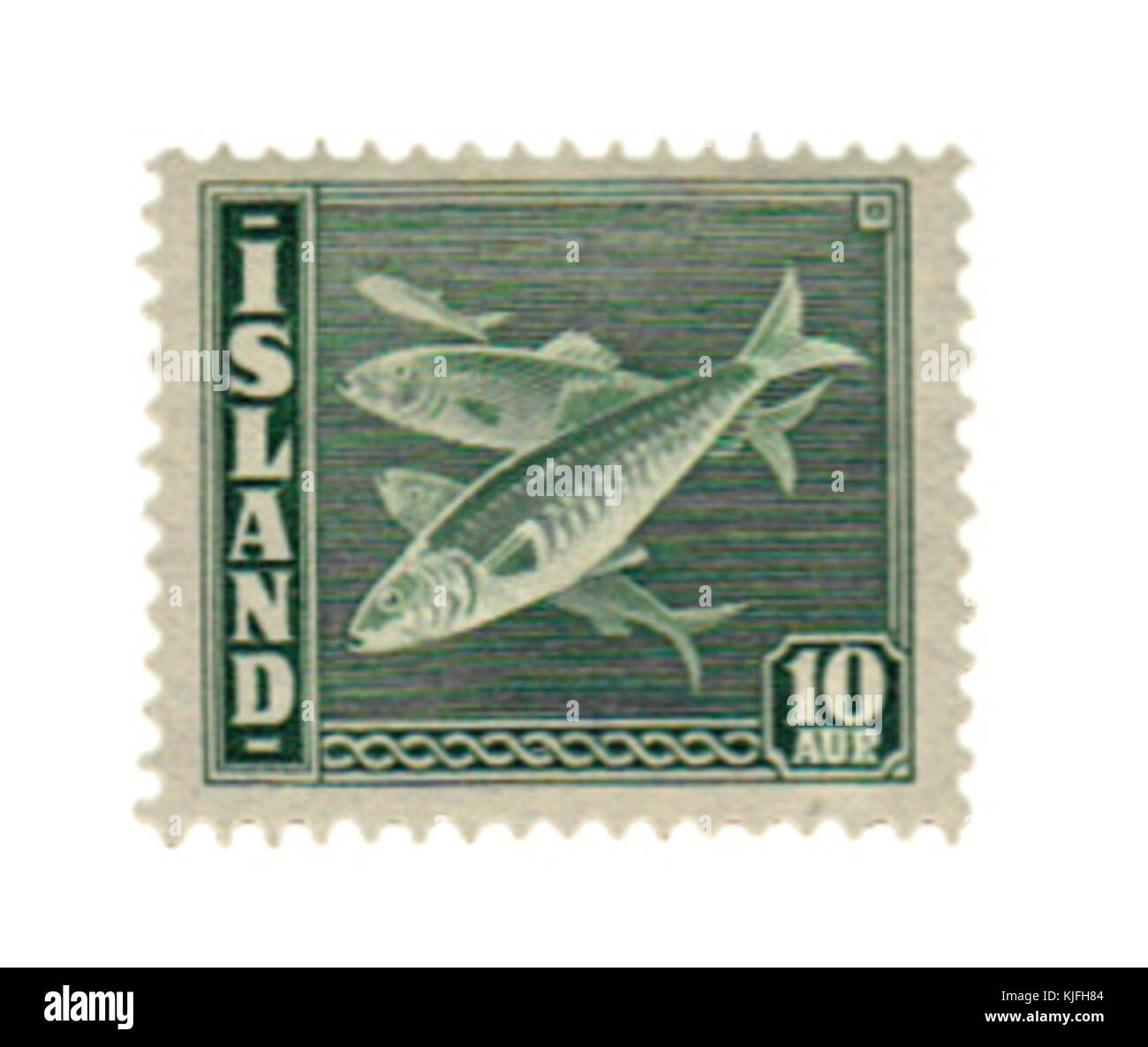Iceland Stamp 1940 Herring Stock Photo - Alamy