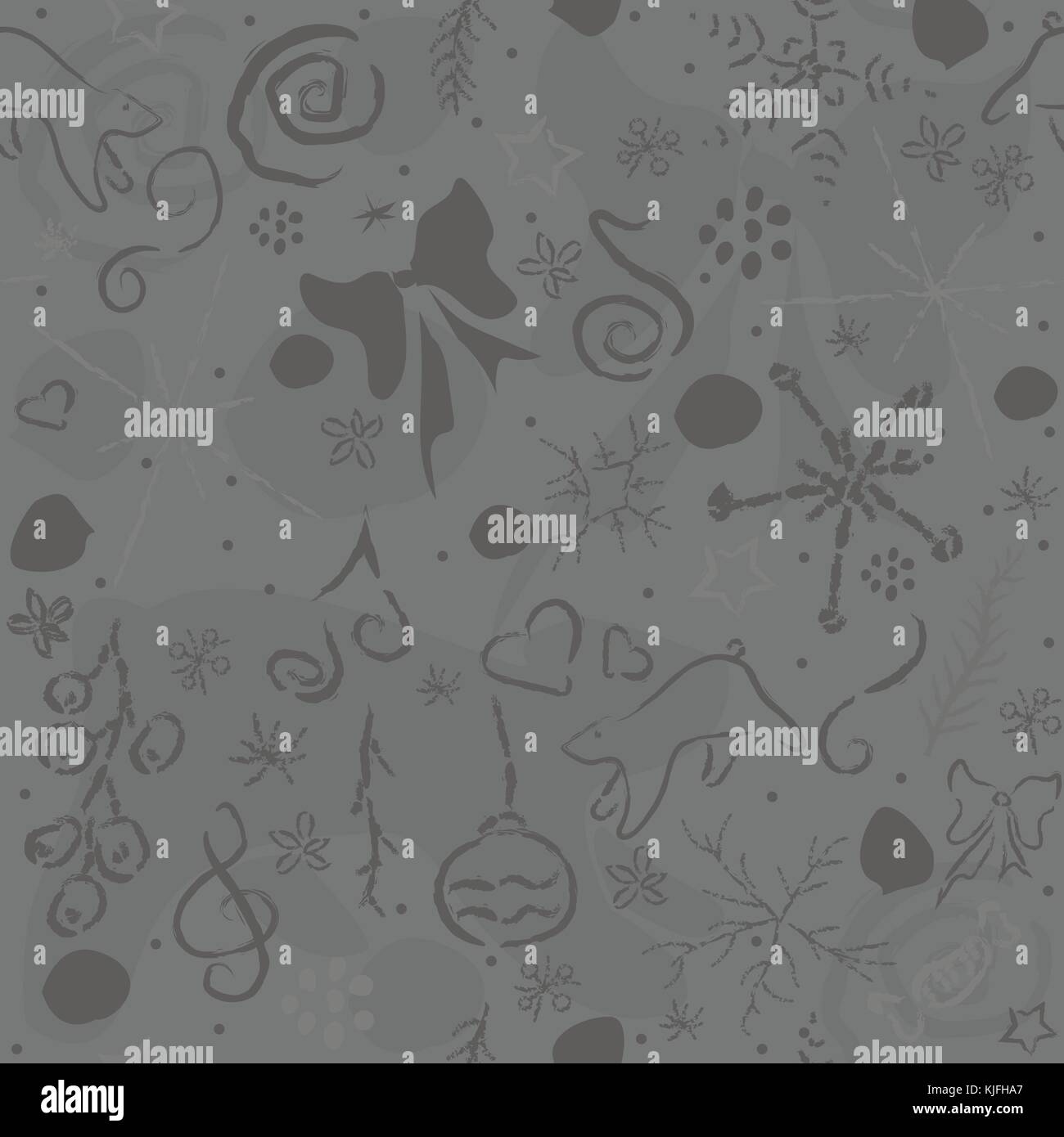 Seamless pattern with doodles on a subtle background. Vector ...
