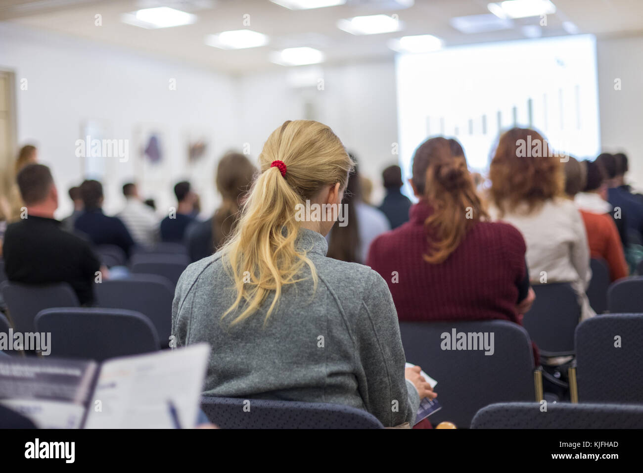 Workshop at university lecture hall Stock Photo - Alamy