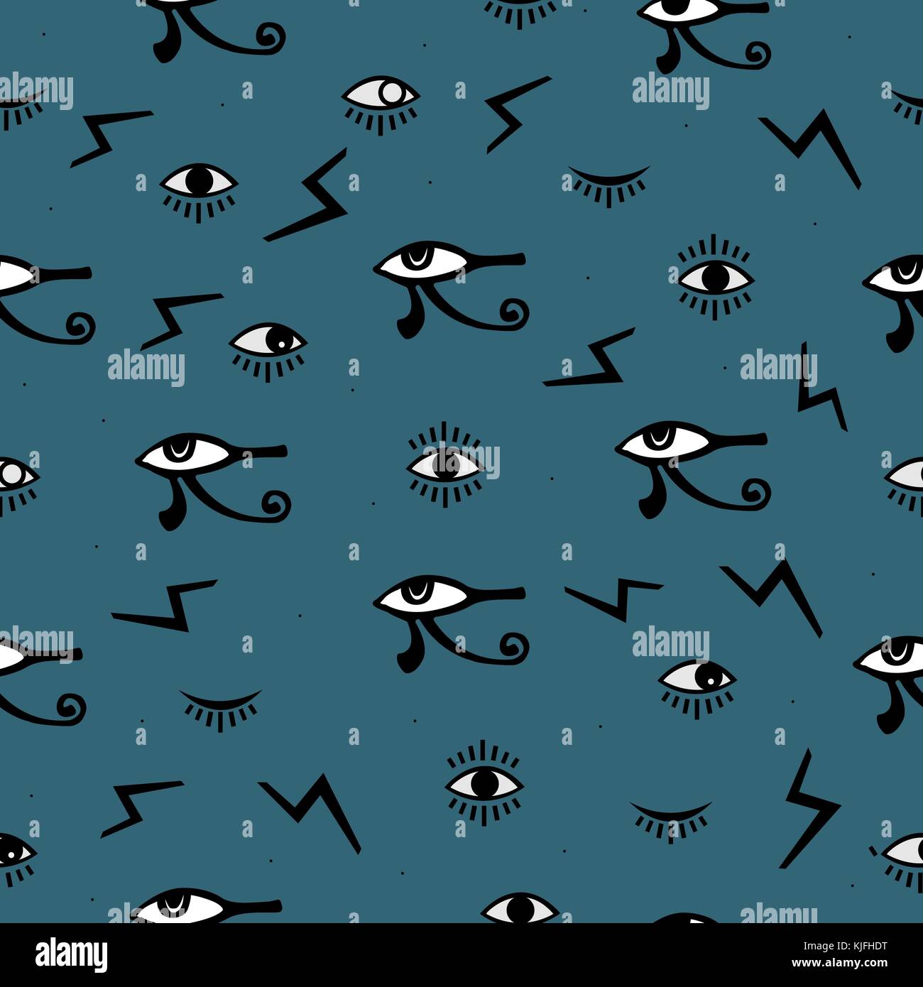 Third Eye Seamless pattern. Seamless Pattern. Psychedelic eyes ...
