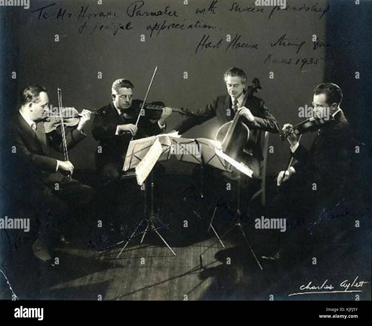 Hart House String Quartet 1935 Stock Photo - Alamy