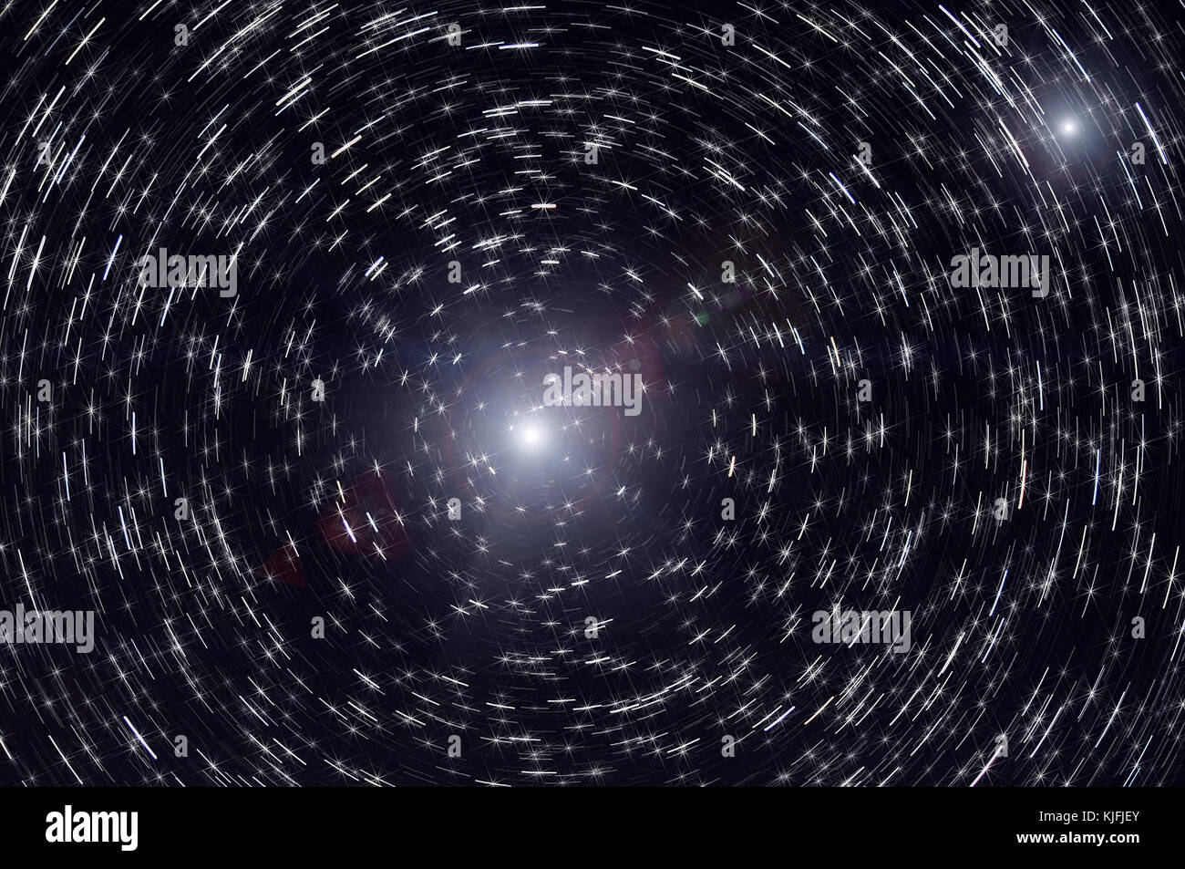 Abstract decorative background with stars and circle traces of stars ...