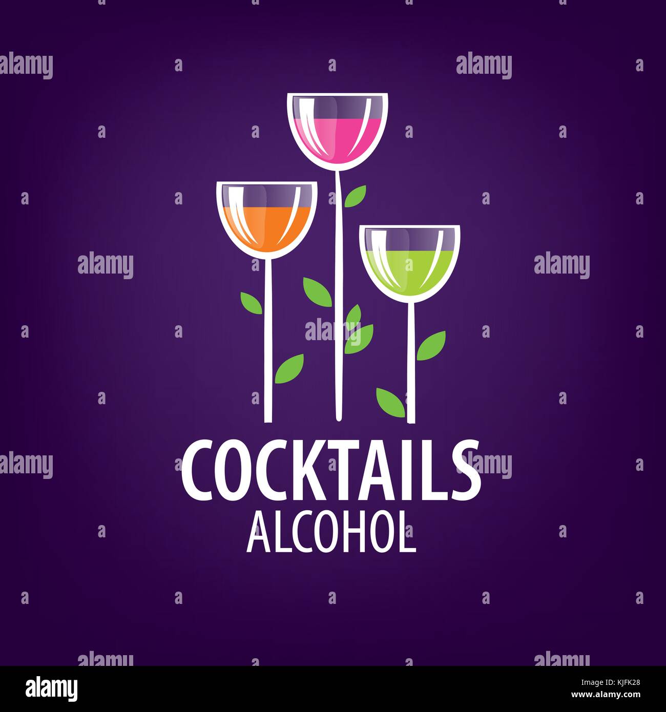 alcoholic cocktails logo Stock Vector Image & Art - Alamy