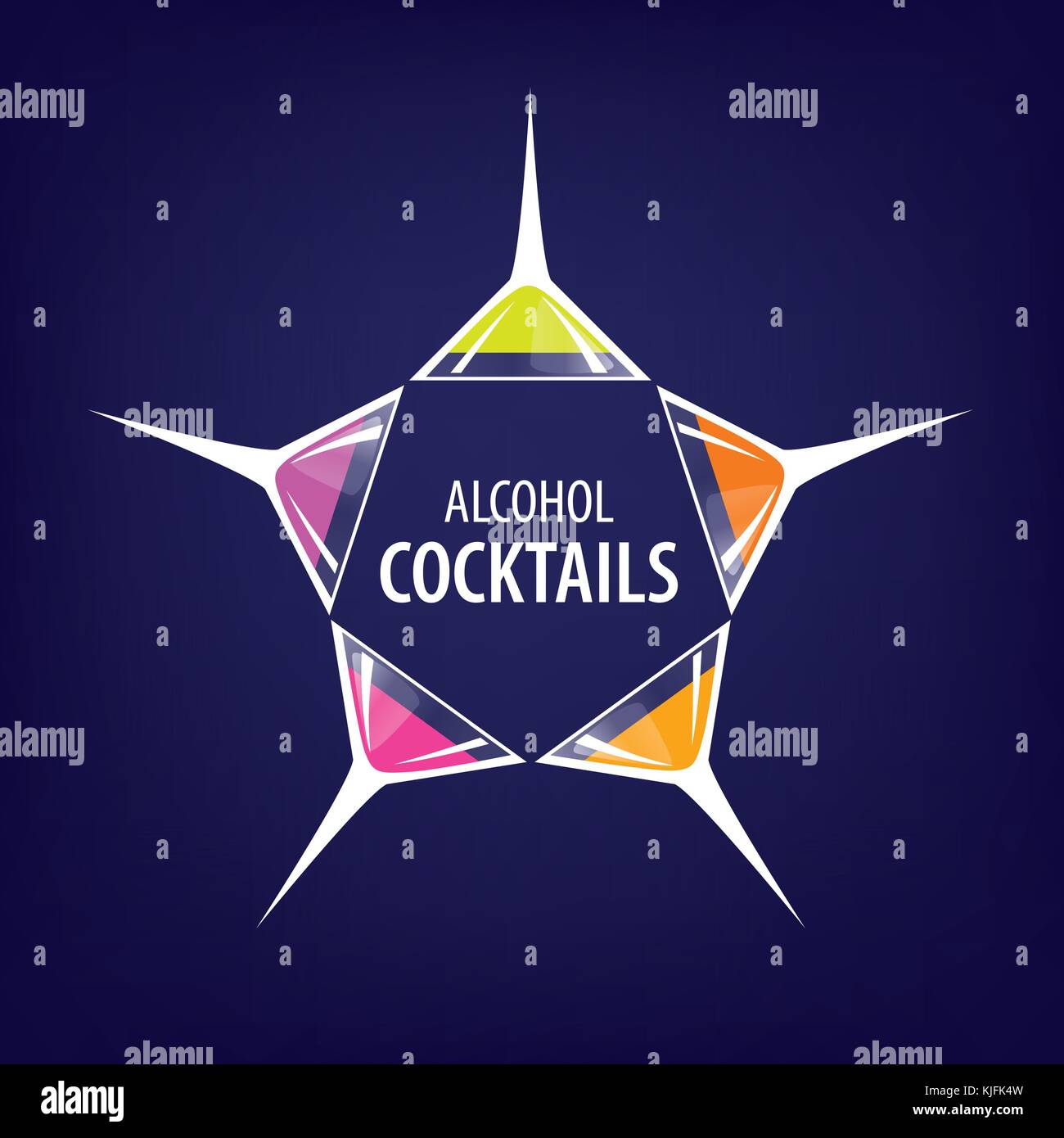 alcoholic cocktails logo Stock Vector Image & Art - Alamy