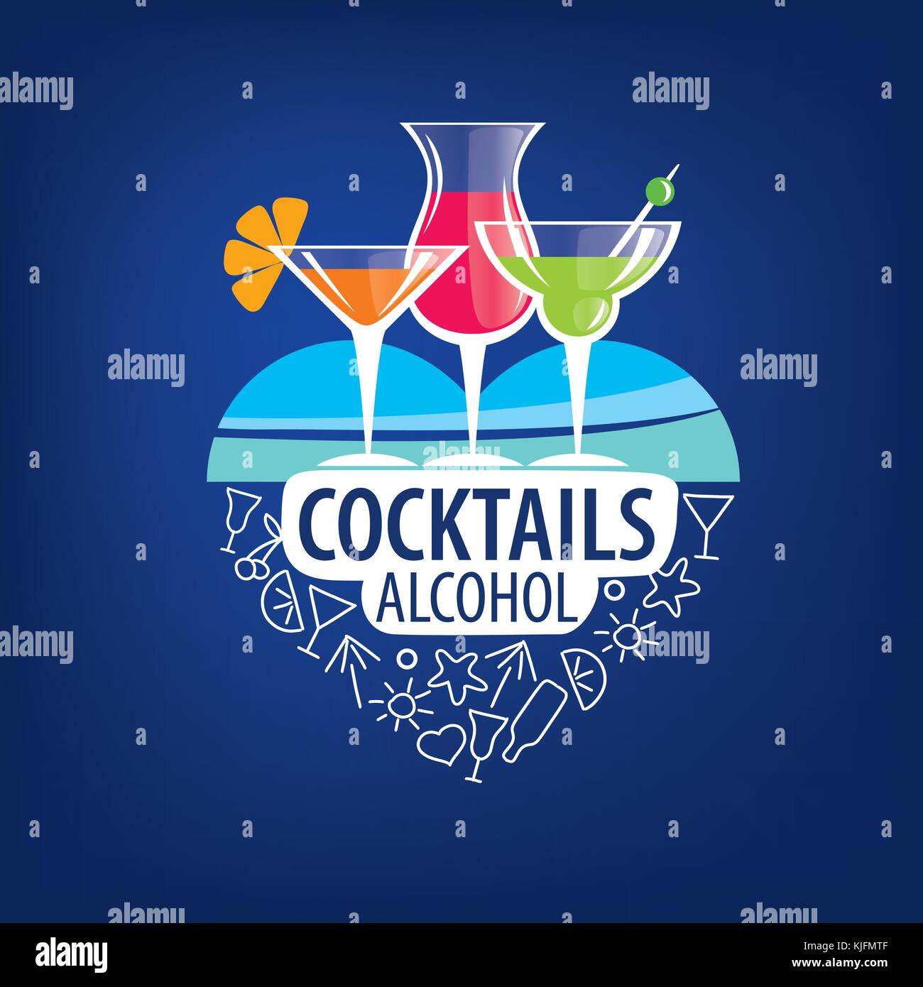 alcoholic cocktails logo Stock Vector Image & Art - Alamy