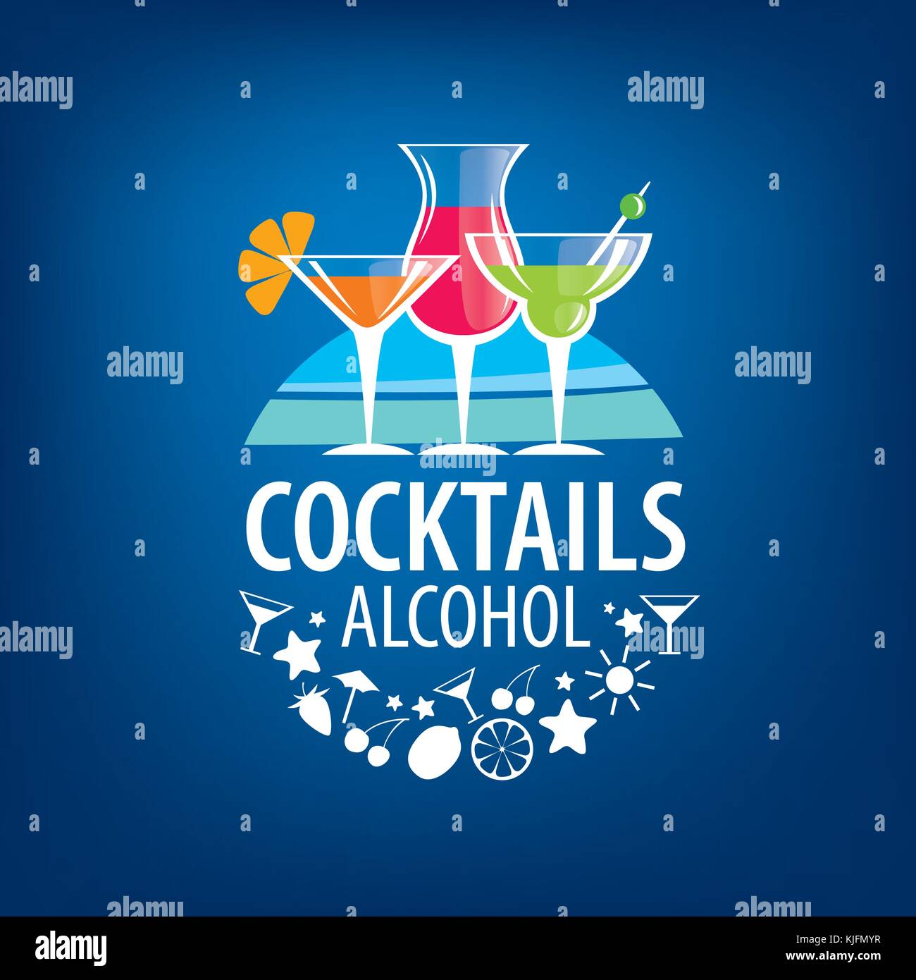 alcoholic cocktails logo Stock Vector Image & Art - Alamy