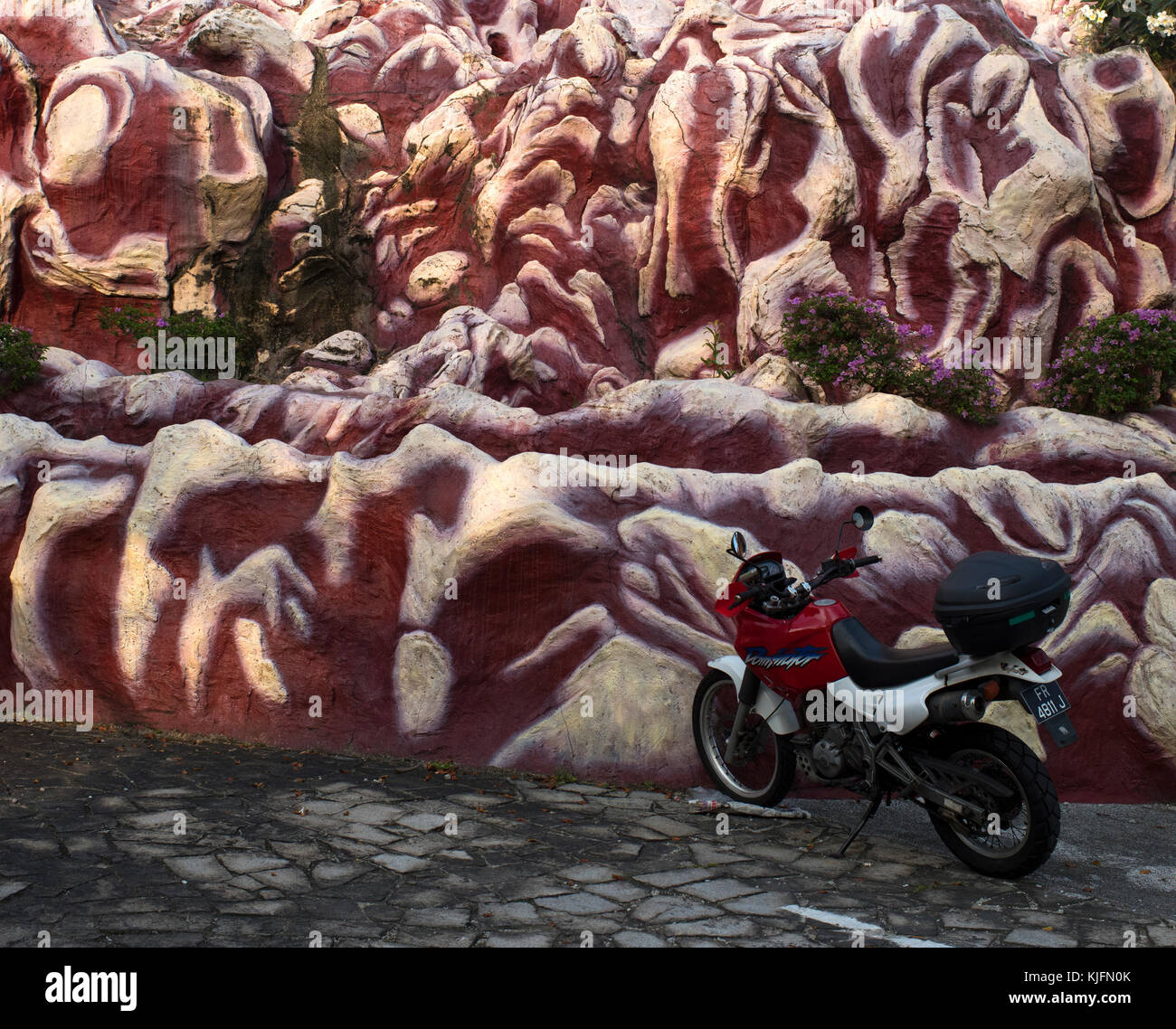 heaven or hell, layers of mythology at Haw Par Villa, Singapore Stock ...