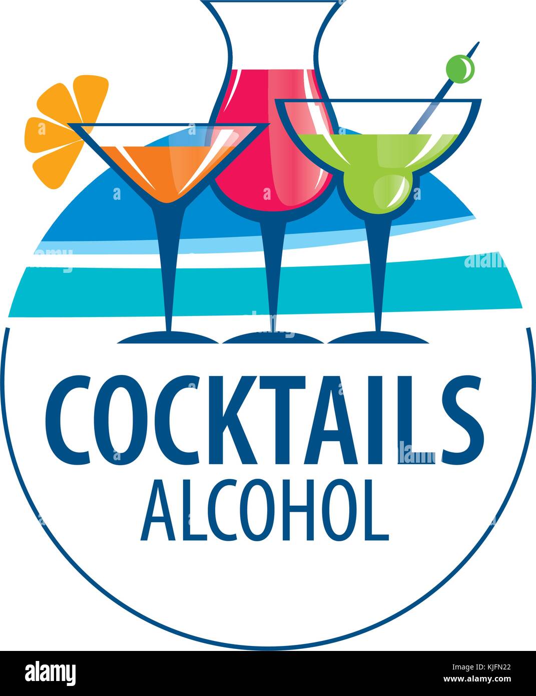 alcoholic cocktails logo Stock Vector Image & Art - Alamy