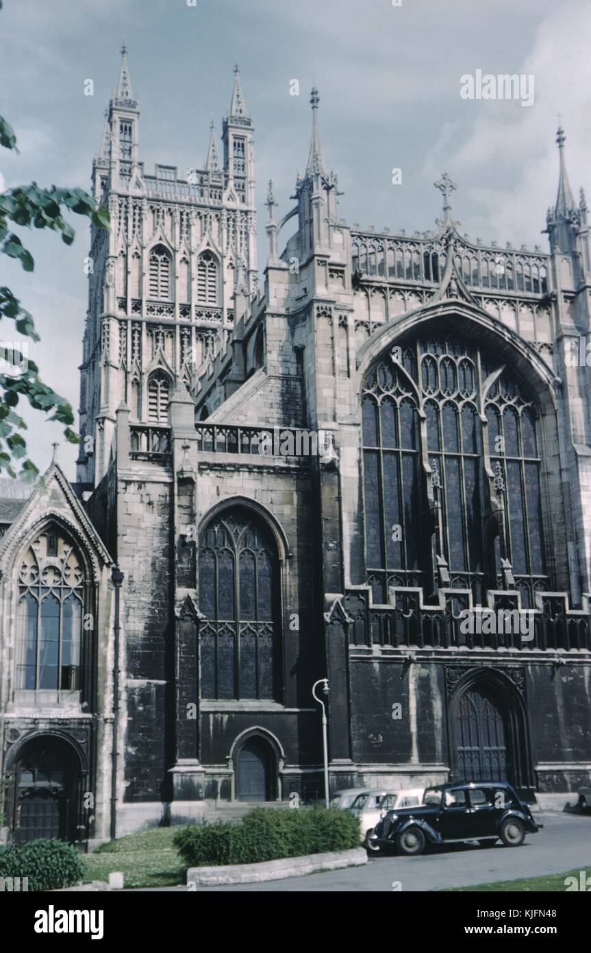 Vernacular snapshot image of church, 1952 Stock Photo - Alamy
