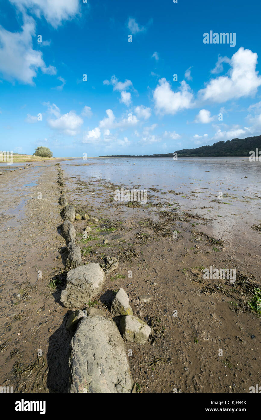 Dulas Bay or Traeth Dulas near City Dulas on Anglesey North Wales Stock ...