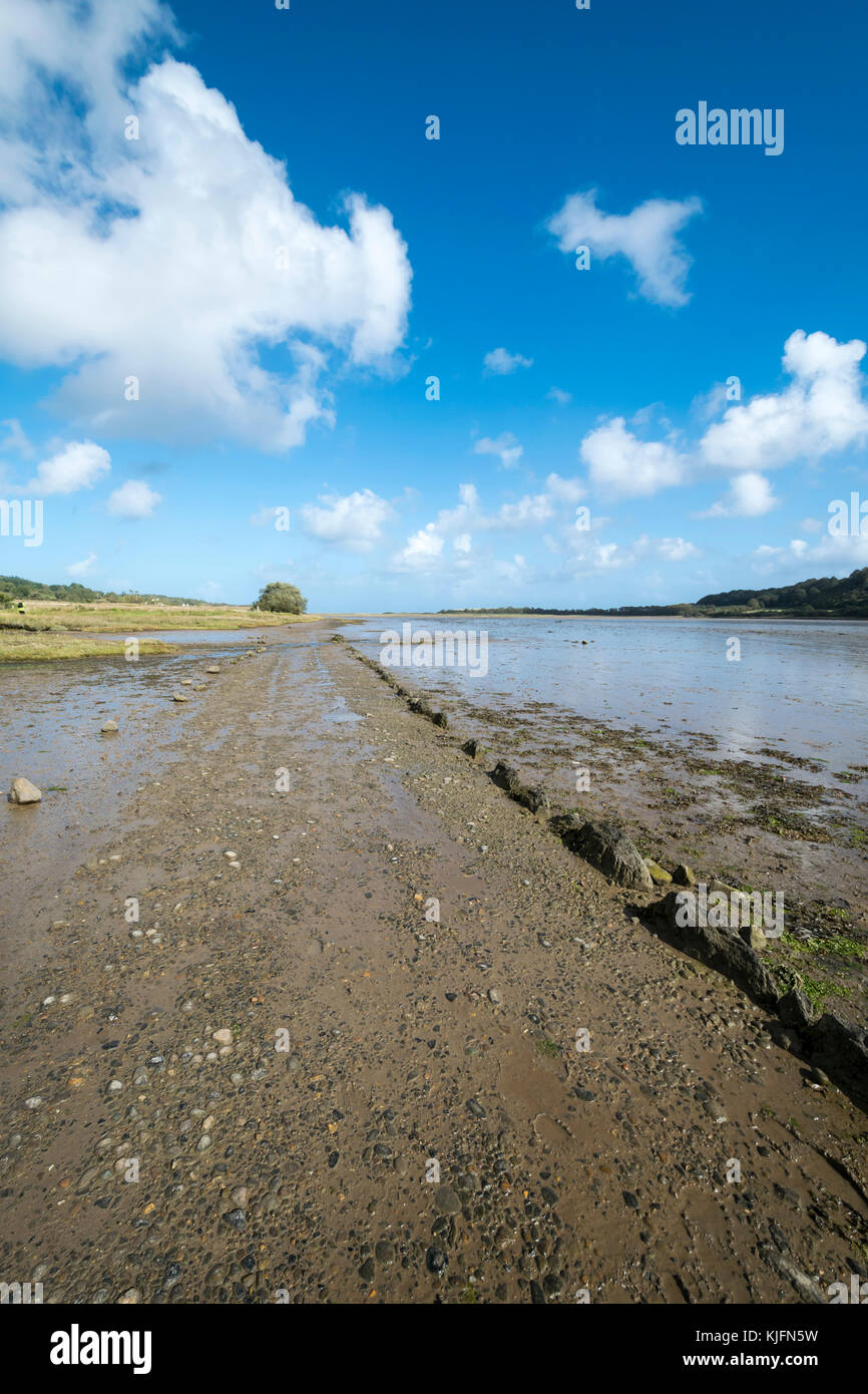 Dulas Bay or Traeth Dulas near City Dulas on Anglesey North Wales Stock ...