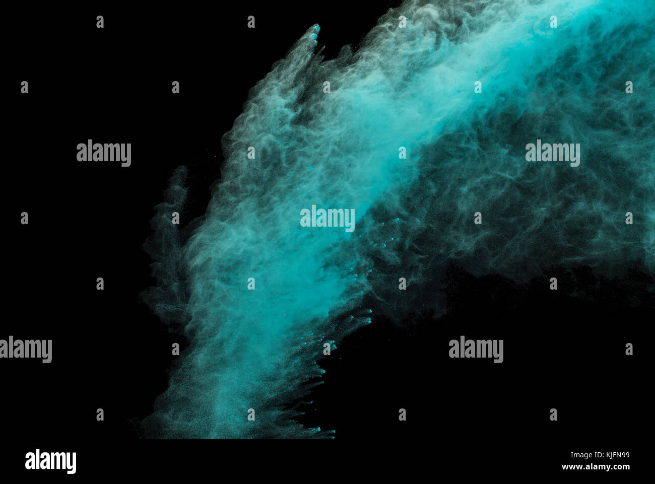 colorful powder splash isolated on black background Stock Photo - Alamy