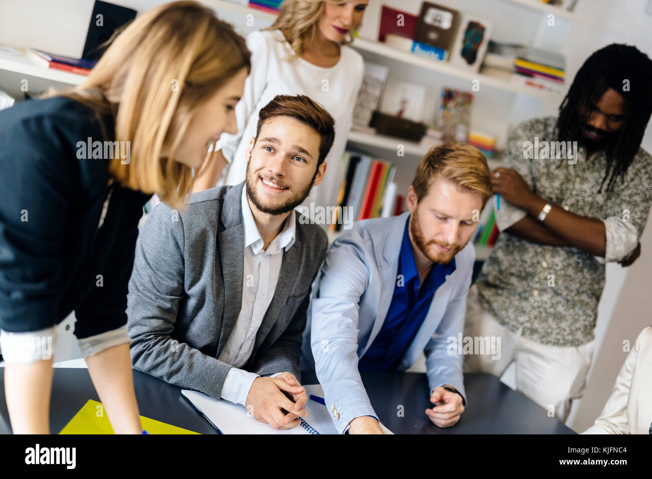 Team of creative people and designers in office Stock Photo - Alamy