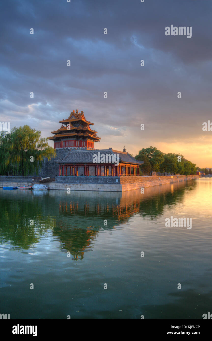 Corner turret ,The Forbidden City, Beijing, China Stock Photo - Alamy
