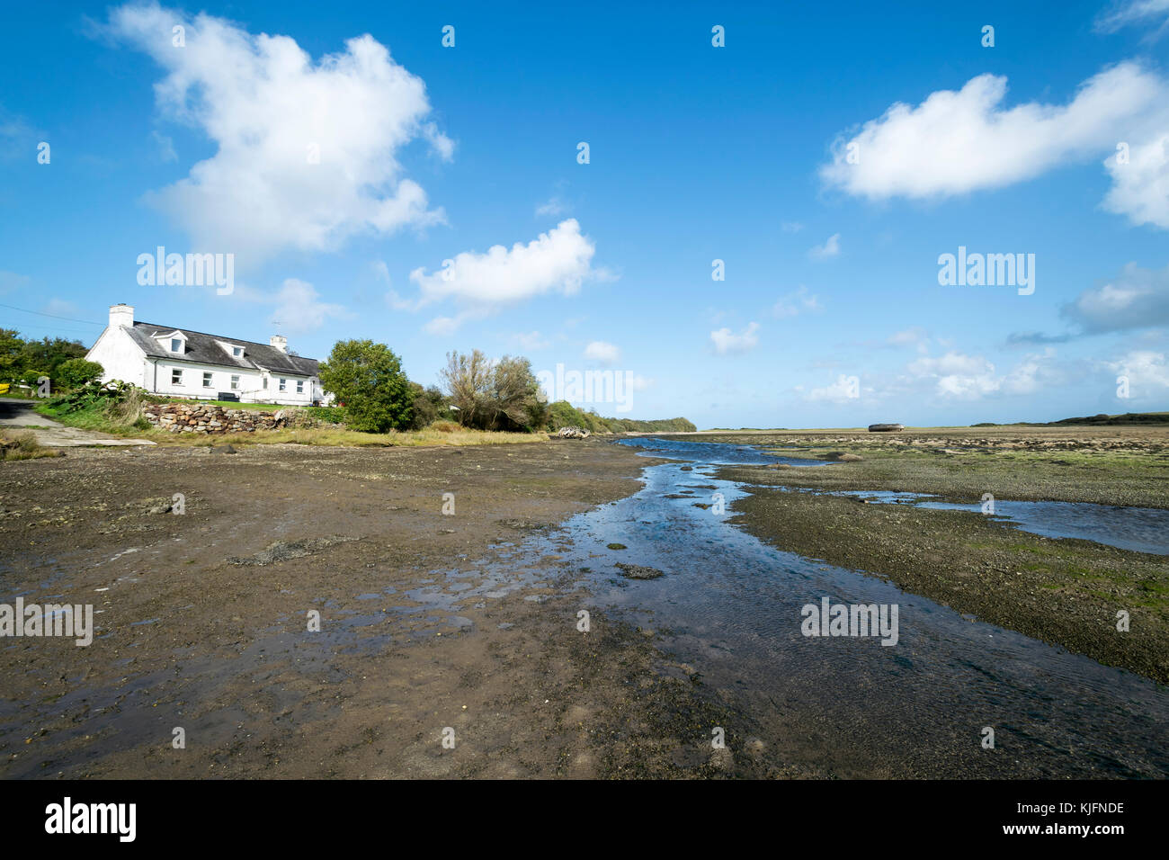 Dulas Bay or Traeth Dulas near City Dulas on Anglesey North Wales Stock ...