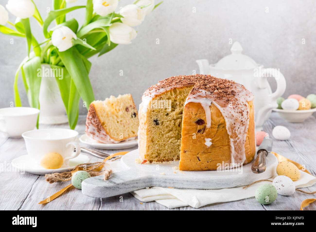 Easter orthodox sweet bread Stock Photo - Alamy
