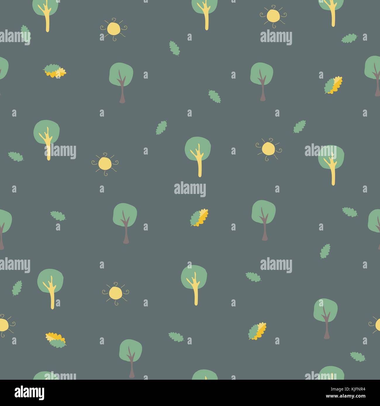 Small Tree Seamless Pattern. Minimalism. Vector Illustration Stock ...