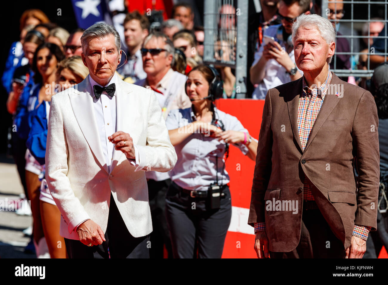 Formula One USA Grand Prix - Race Day Featuring: BILL CLINTON, Michael ...