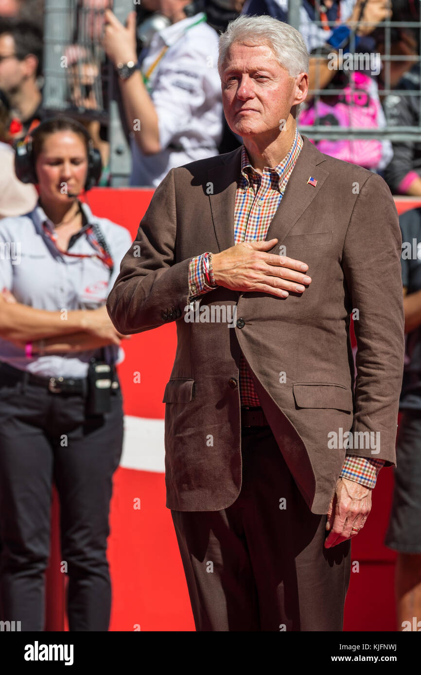 Formula One USA Grand Prix - Race Day Featuring: BILL CLINTON Where ...