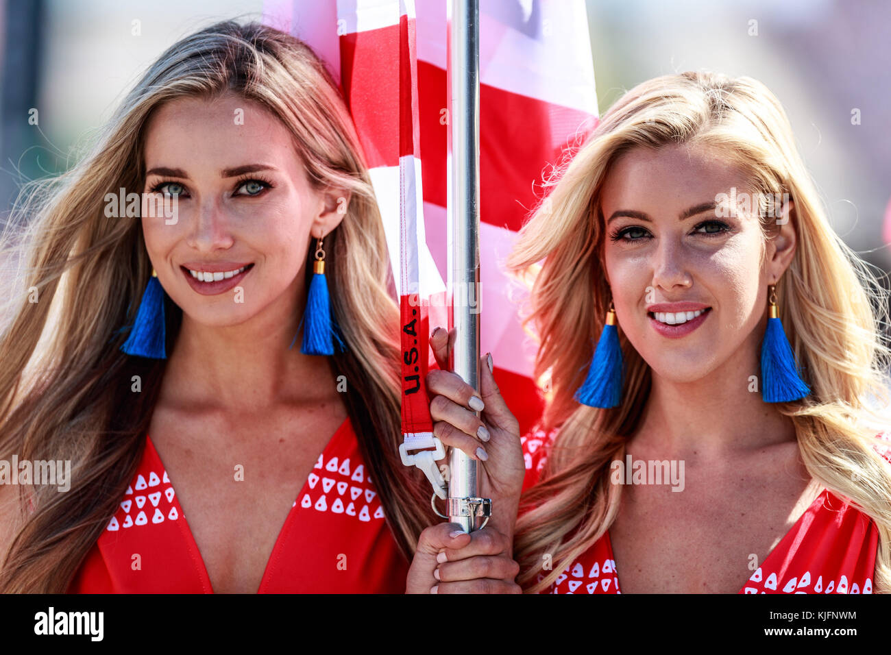 Formula One USA Grand Prix - Race Day Featuring: grid girls - models ...