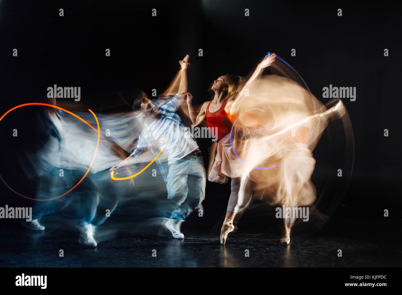 Professional masterful dances preparing their performance Stock Photo ...