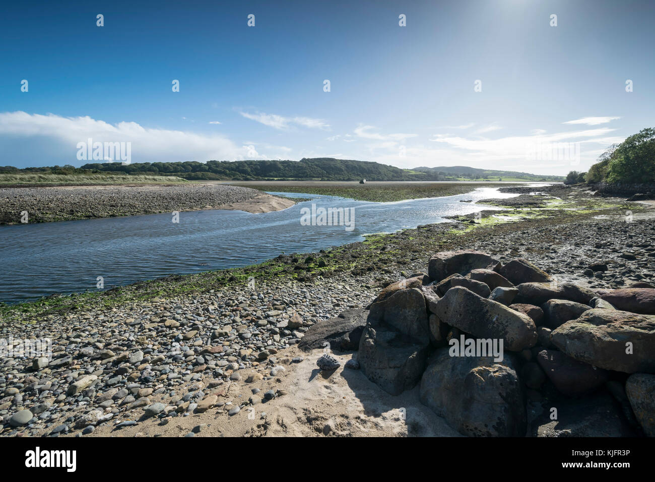 Dulas Bay or Traeth Dulas near City Dulas on Anglesey North Wales Stock ...