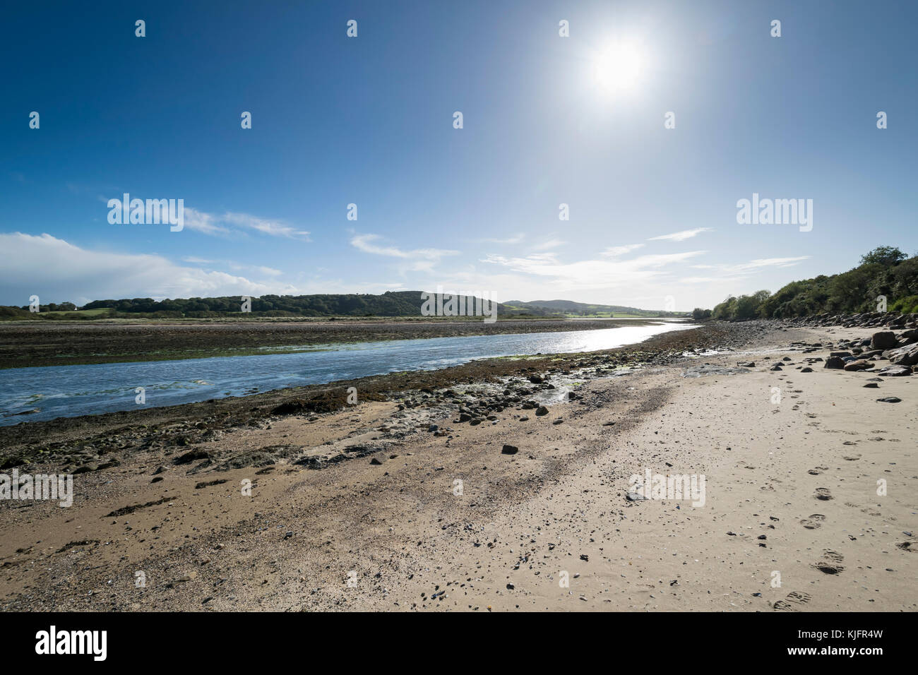 Dulas Bay or Traeth Dulas near City Dulas on Anglesey North Wales Stock ...