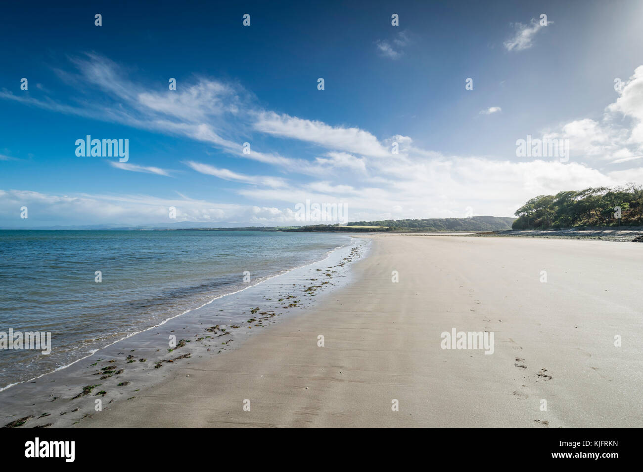 Portobello beach at Dulas Bay or Traeth Dulas near City Dulas on ...