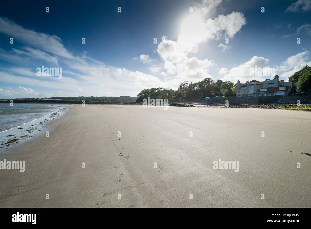 Portobello beach at Dulas Bay or Traeth Dulas near City Dulas on ...