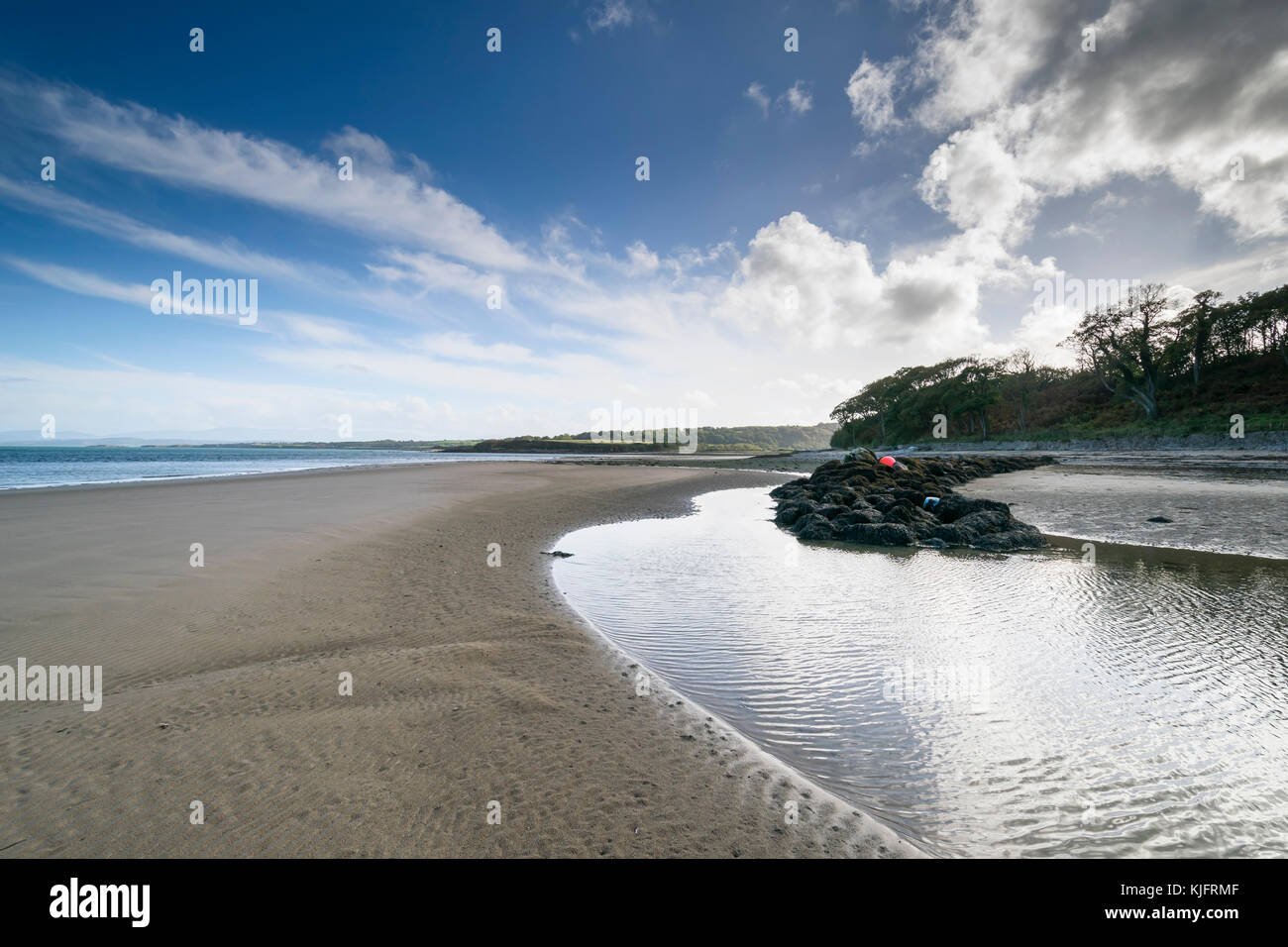 Portobello beach at Dulas Bay or Traeth Dulas near City Dulas on ...