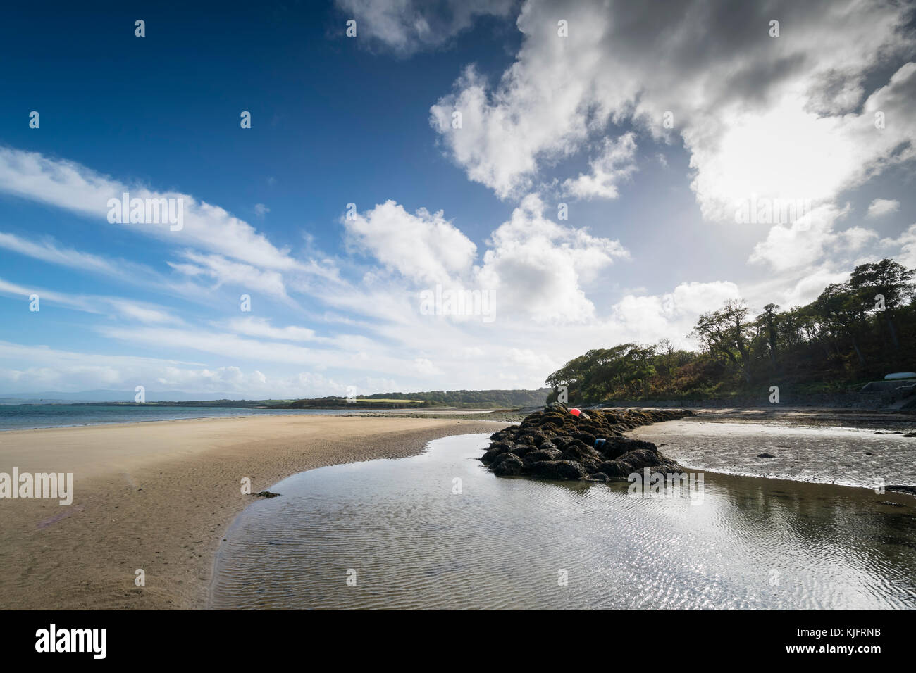 Portobello beach at Dulas Bay or Traeth Dulas near City Dulas on ...