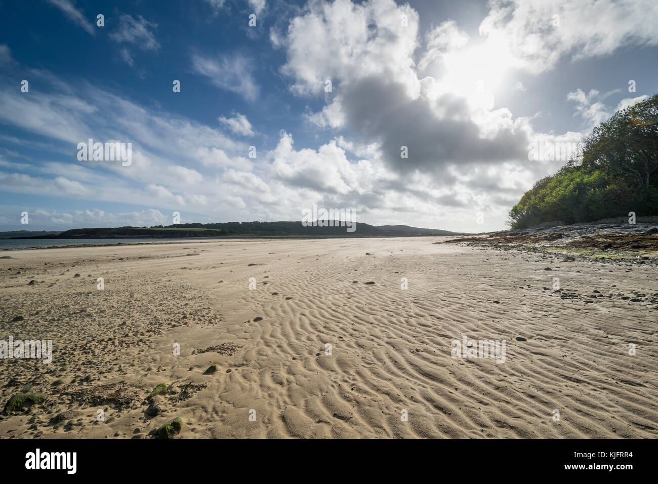 Portobello beach at Dulas Bay or Traeth Dulas near City Dulas on ...