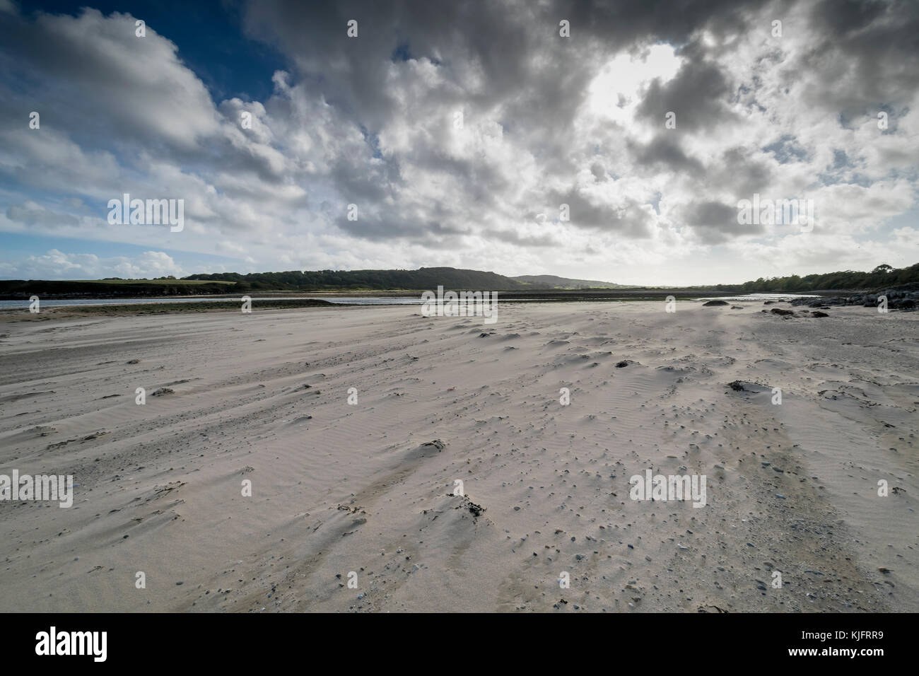 Dulas Bay or Traeth Dulas near City Dulas on Anglesey North Wales Stock ...