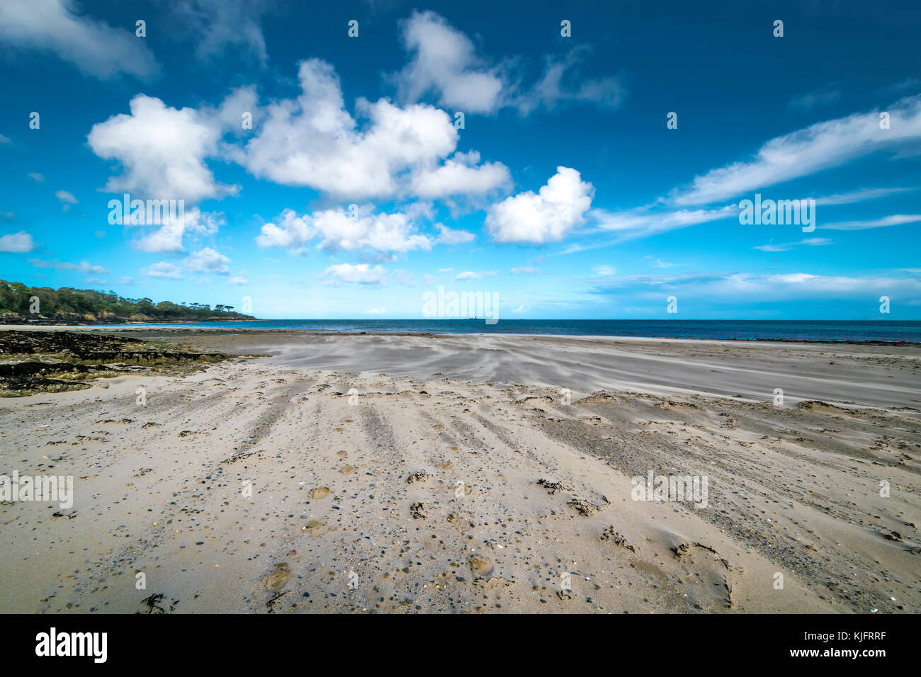Portobello beach at Dulas Bay or Traeth Dulas near City Dulas on ...