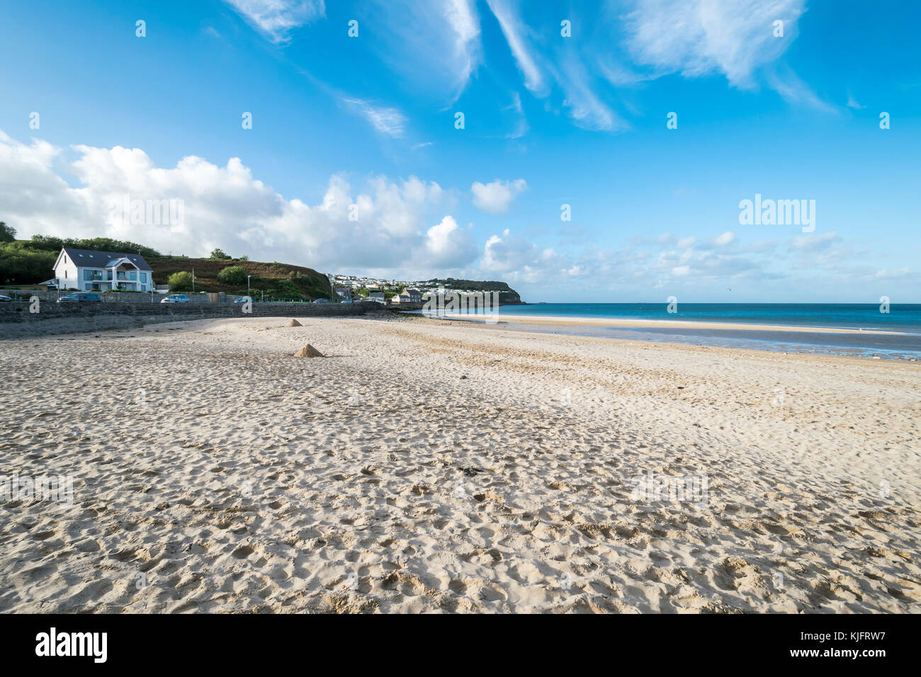 Benllech Sand on Anglesey North Wales Stock Photo - Alamy