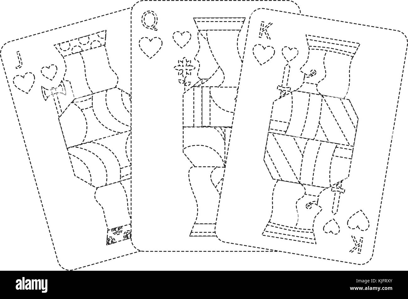 jack queen and king poker cards hand Stock Vector Image & Art - Alamy