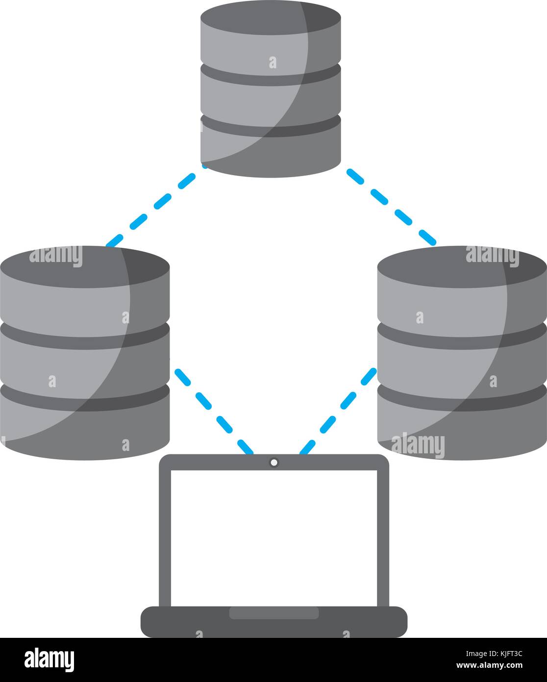 laptop technology data base center connection storage and process Stock ...