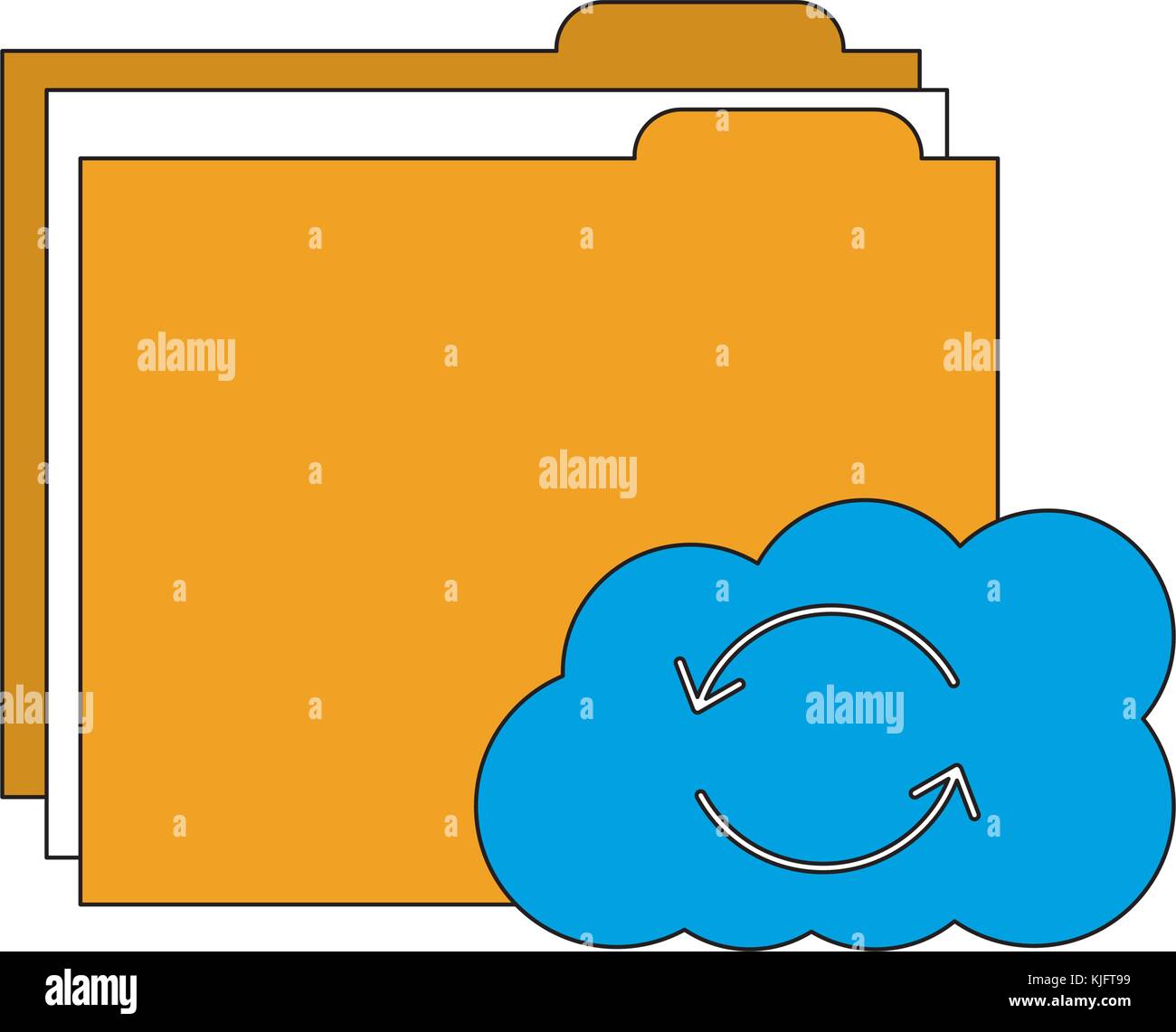 cloud folder storage sharing system file Stock Vector Image & Art - Alamy