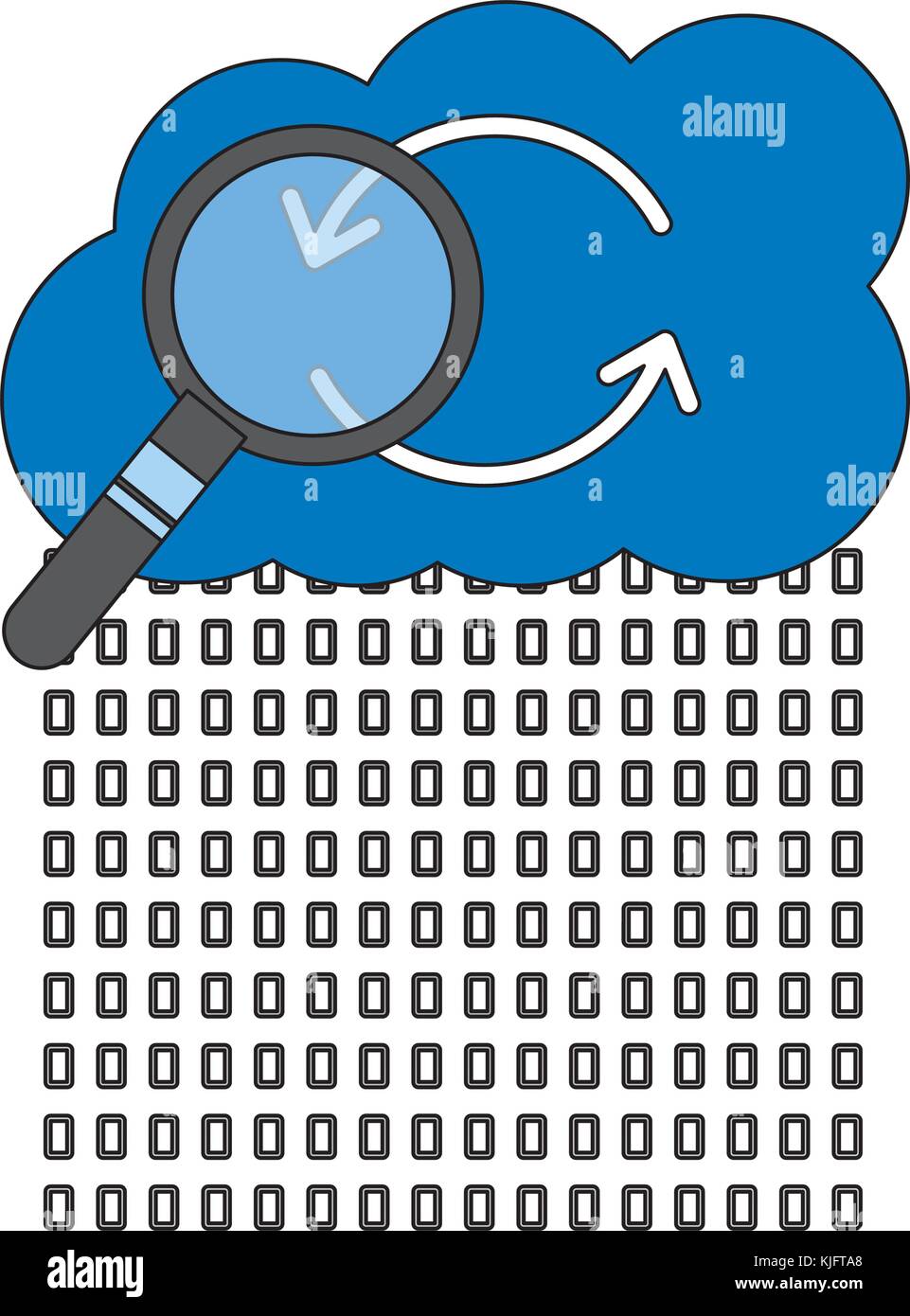Binary search background Stock Vector Images - Alamy