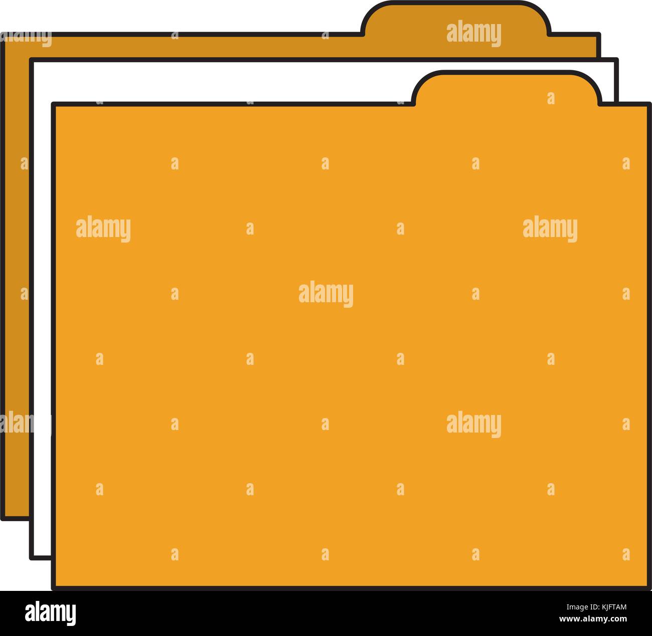 folder file document archive information Stock Vector Image & Art - Alamy